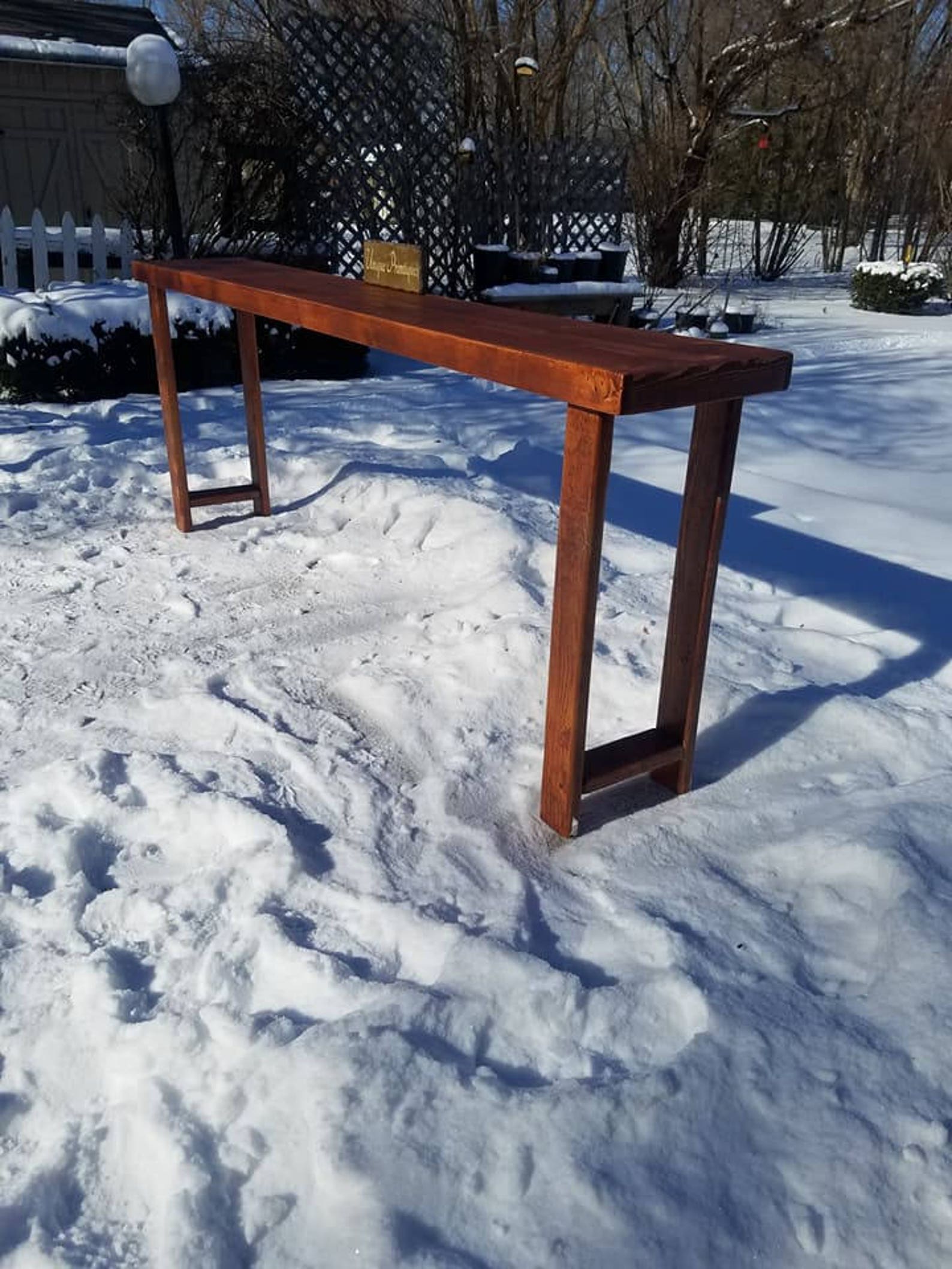 RUSTIC BAR TABLE Sofa Console Entryway Store Display Checkout | Etsy