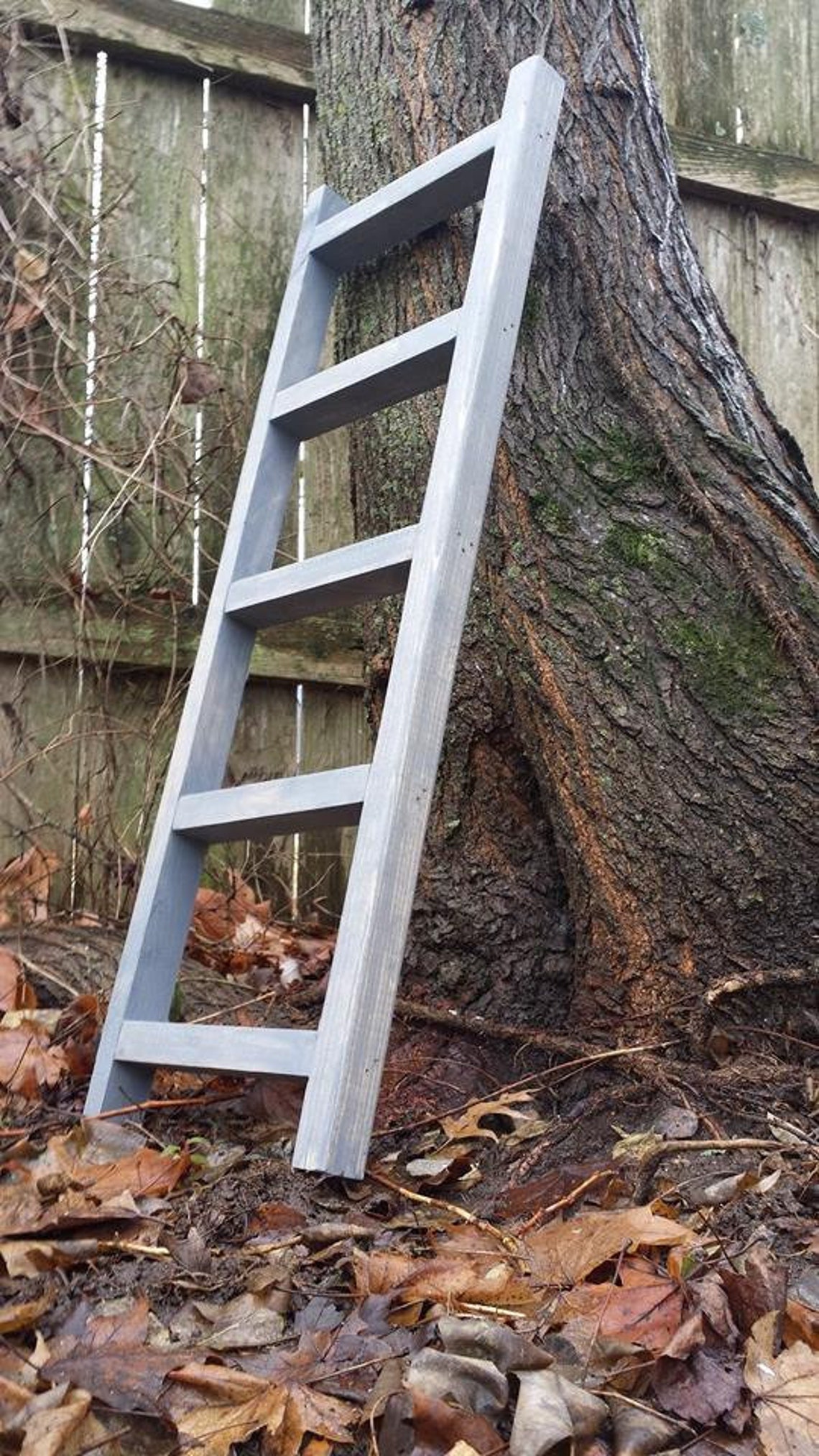 RUSTIC WOOD LADDER Primitive Reclaimed Home Decor Jewelry | Etsy