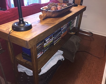 Rustic Distressed Farmhouse Sofa Table Media Table Rustic - Etsy