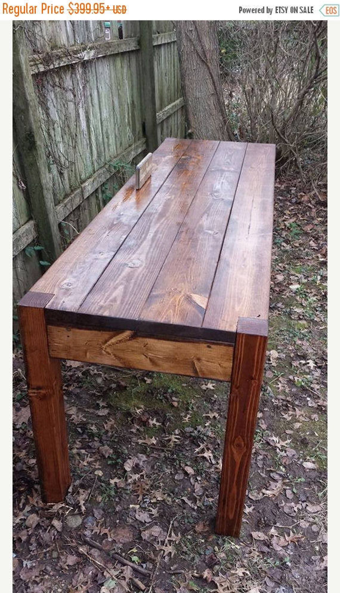 Rustic TABLE Reclaimed Wood FARM House Unique Restoration - Etsy