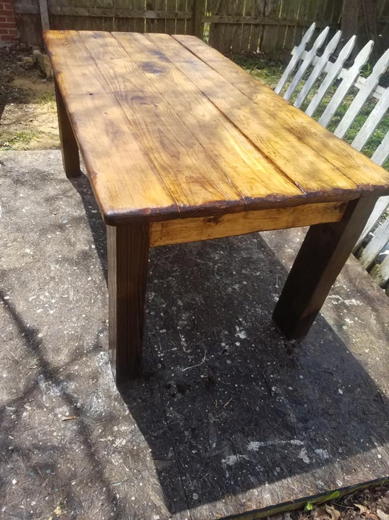Rustic FARM TABLE Reclaimed Wood Farm House Primitive Country - Etsy