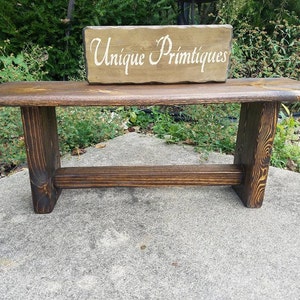 Rustic TABLE RISER Unique Primtiques Primitive 7-1/4" X 26" X 10-1/2"h ...