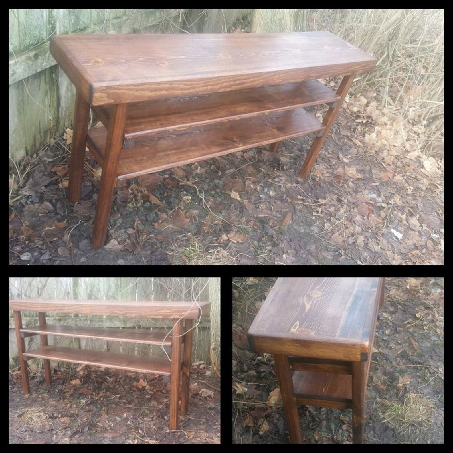 CONSOLE TABLE Rustic Entryway Sofa Hall TV Media Table - Etsy