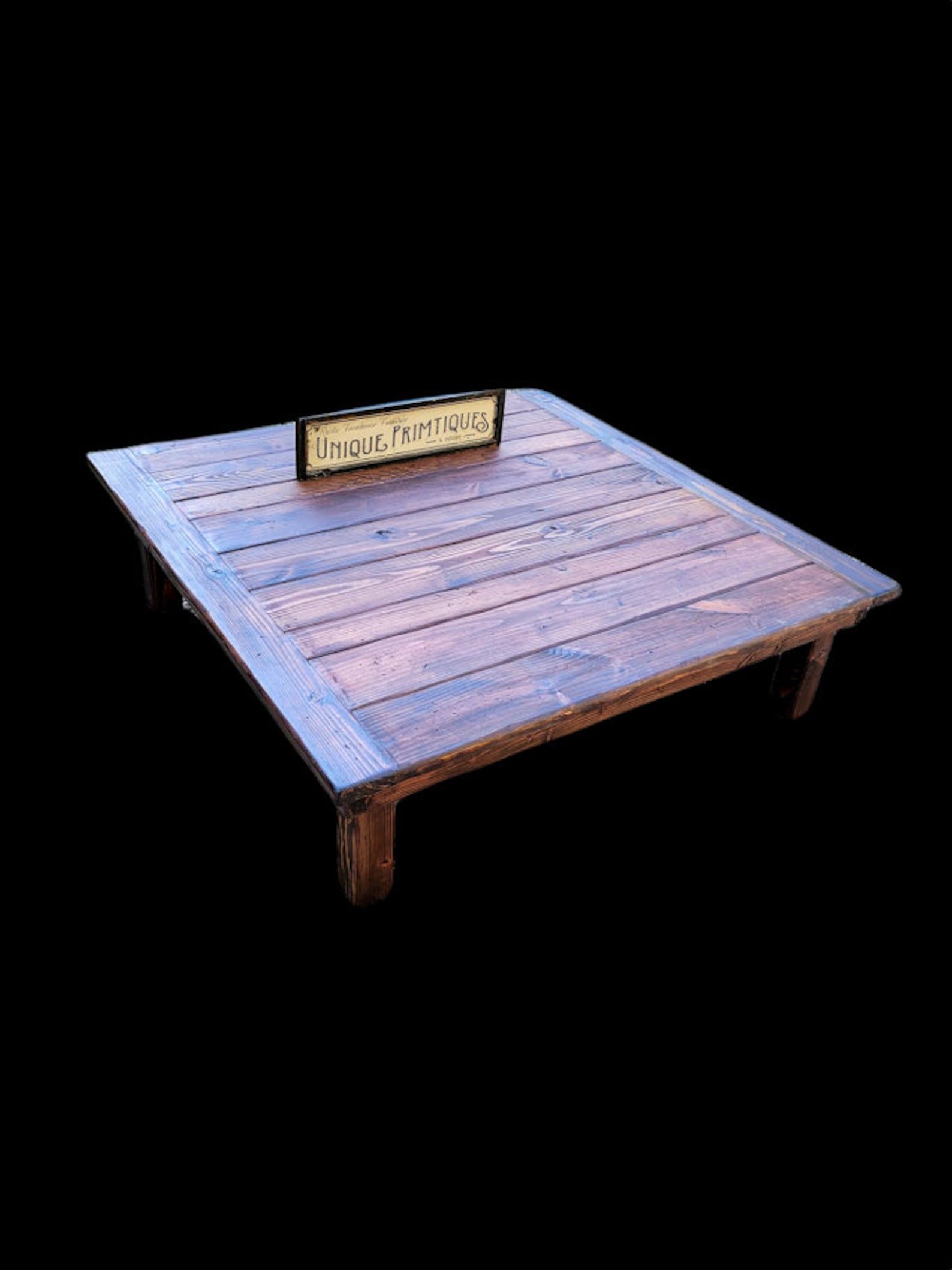 RUSTIC FARMHOUSE COFFEE Table Extra Large Square Farm House Country ...