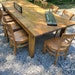 Rustic FARM TABLE 10 Ft or 12 Foot Set W/you Pick Chairs Farm House ...