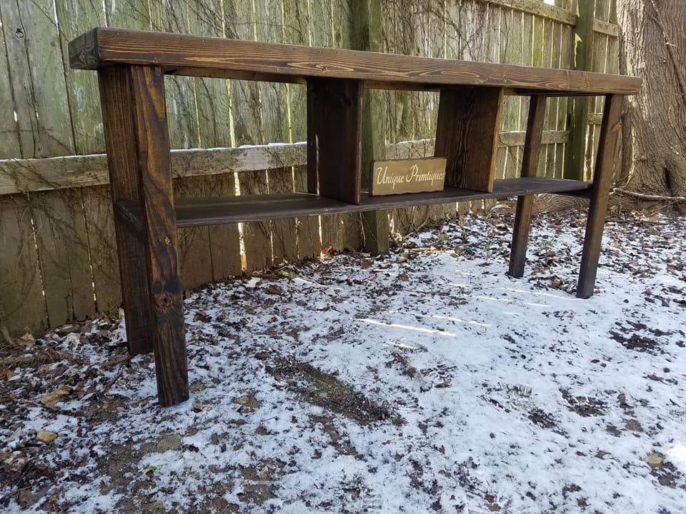 RUSTIC KITCHEN ISLAND Console Table Large Sofa Bar Buffet | Etsy
