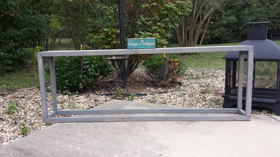 Weathered Mid Century Modern Clean Line Framed UNIQUE | Etsy