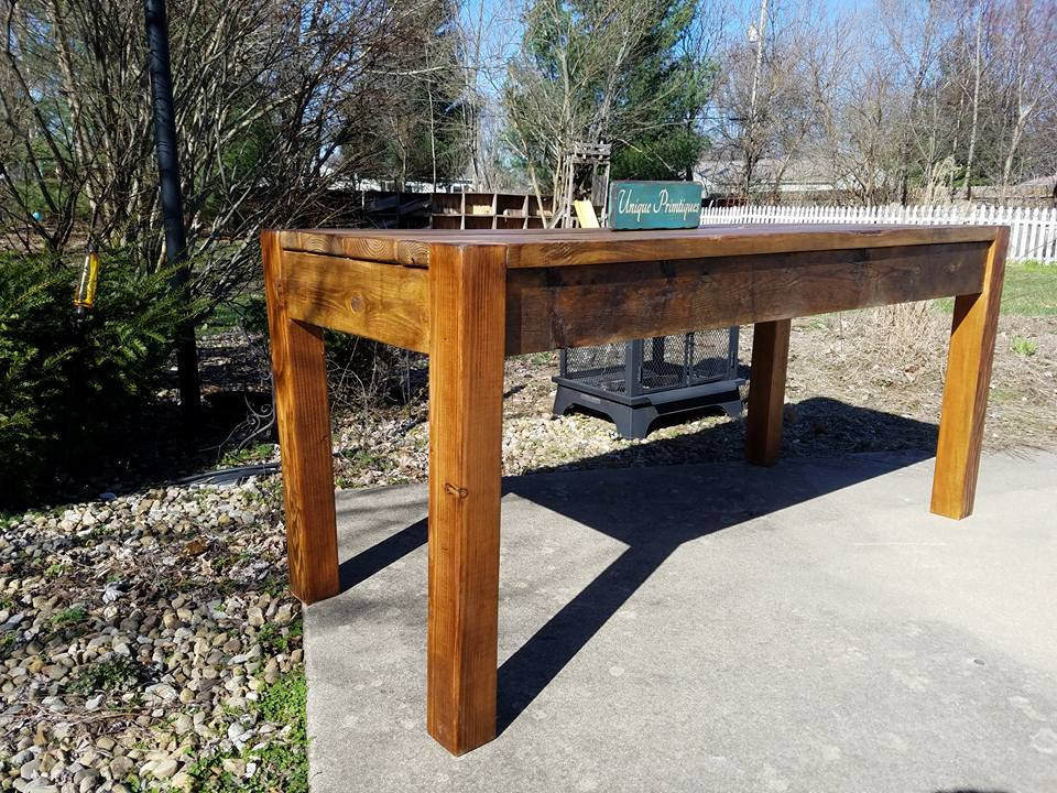 RUSTIC KITCHEN TABLE Office Desk Farm House Country Farmhouse | Etsy