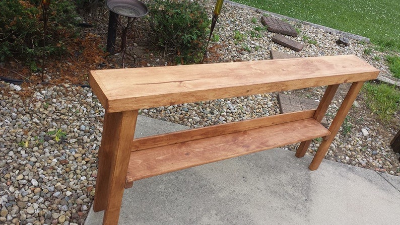 RUSTIC SOFA TABLE Narrow Console Entryway Entry Hall Long - Etsy