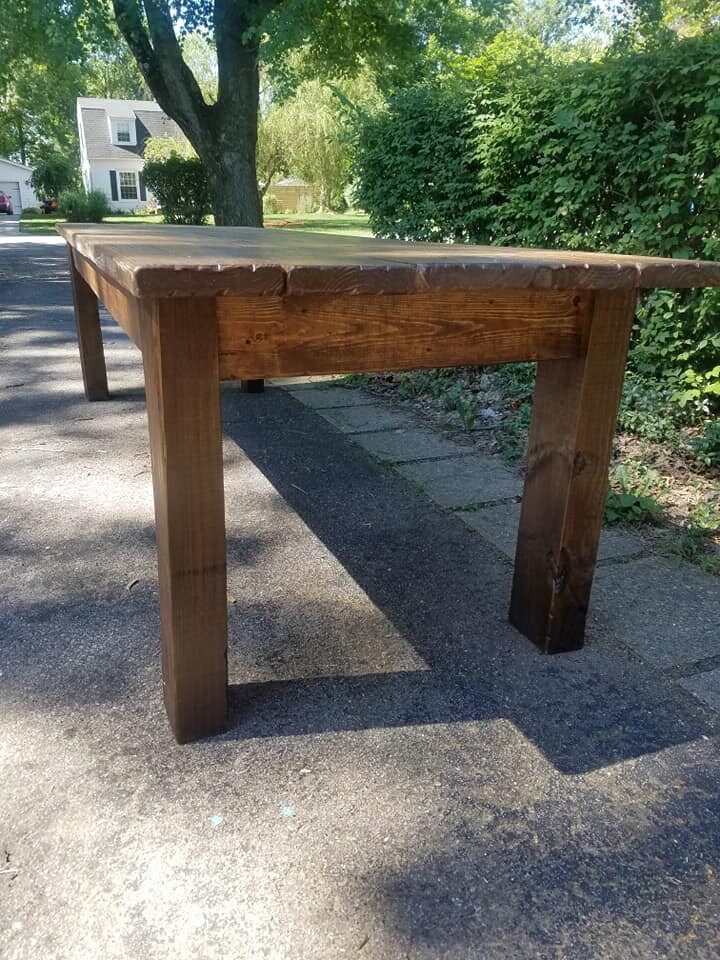 Rustic FARM TABLE Reclaimed Wood Farm House Primitive Country | Etsy