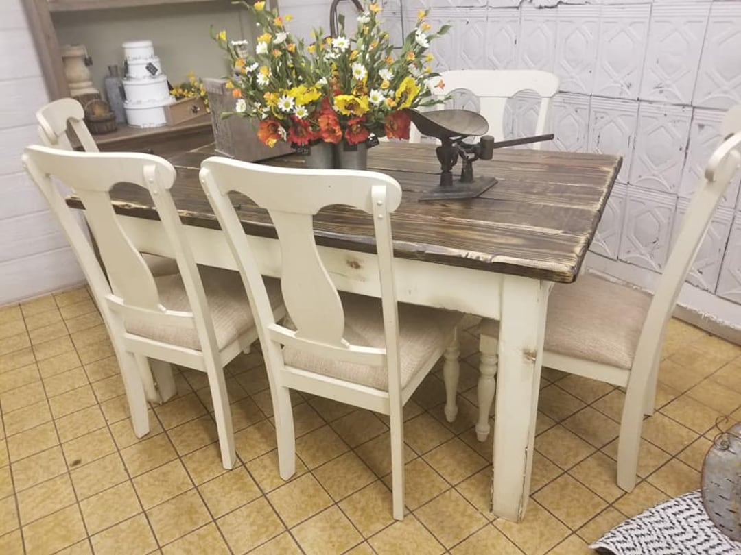 Rustic FARMHOUSE TABLE - Etsy