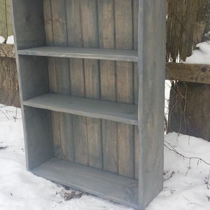 RUSTIC FARMHOUSE BOOKCASE Farm House Country Cabin Shelving Reclaimed ...