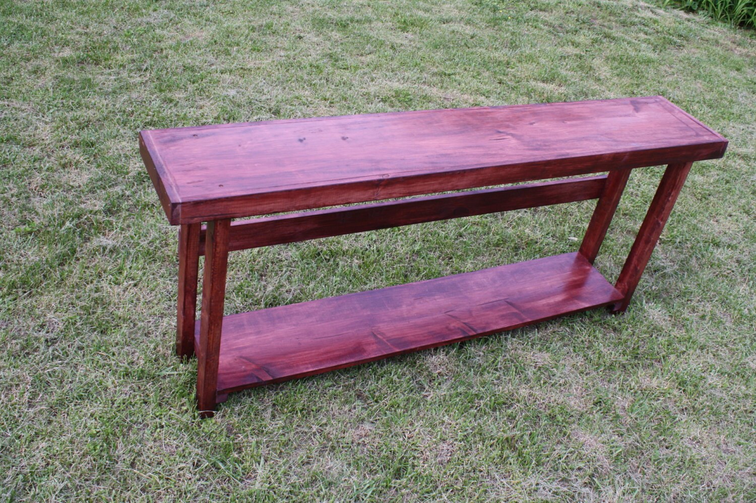 RUSTIC CONSOLE TABLE Sofa Entryway Accent Entry Hall Narrow | Etsy