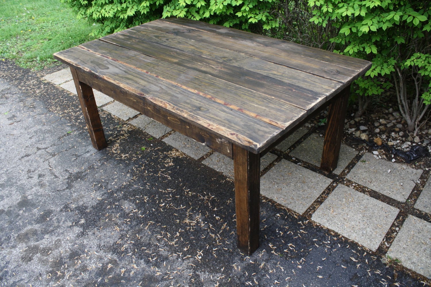 Rustic Cabin Table Kitchen Dining Farmhouse 44x70x31h FARM | Etsy