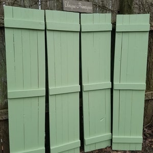 Rustic Wood Shutters Country Barn Display Indoor Outdoor Primitive ...