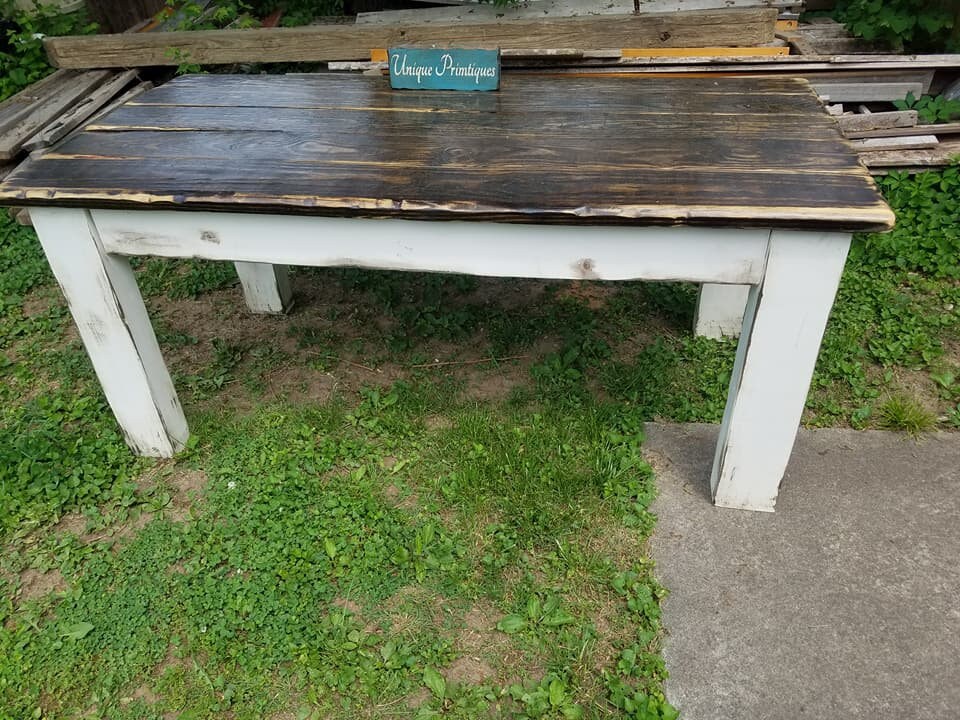 Rustic FARM TABLE Reclaimed Wood Farm House Primitive Country | Etsy