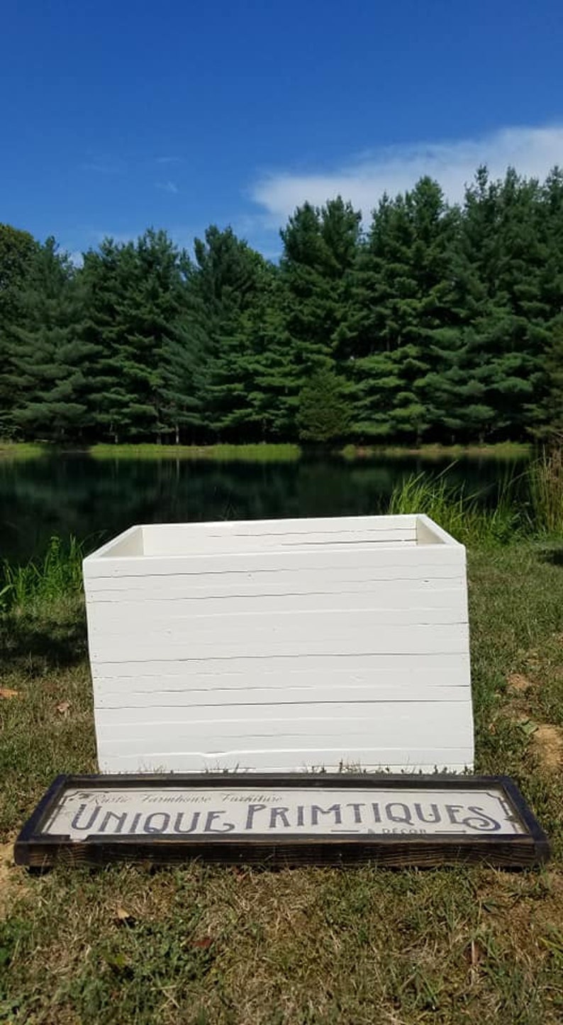 RUSTIC FARMHOUSE CRATES X2 Lot Box Bathroom Kitchen Living | Etsy