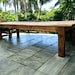 MASSIVE Rustic FARM TABLE Farmhouse Primitive Country Cabin Distressed ...