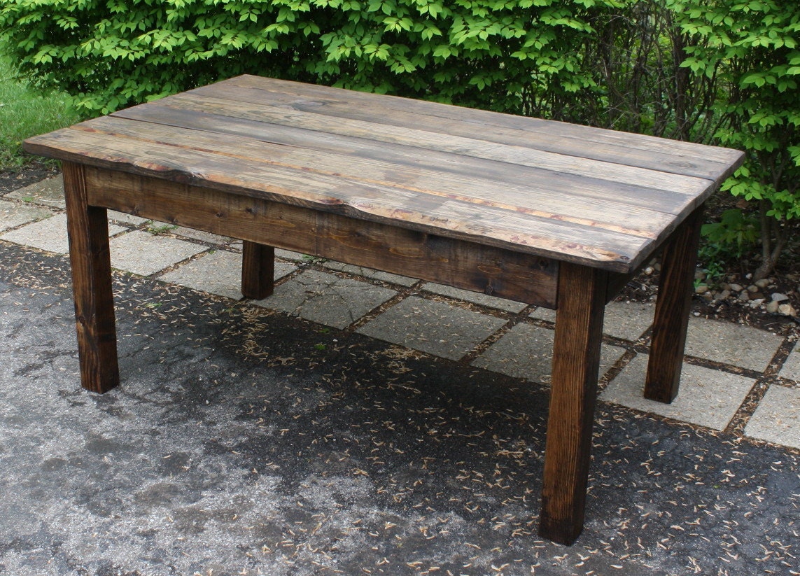 LAKESIDE CABIN FARMHOUSE Kitchen Table Large Primitive Rustic - Etsy