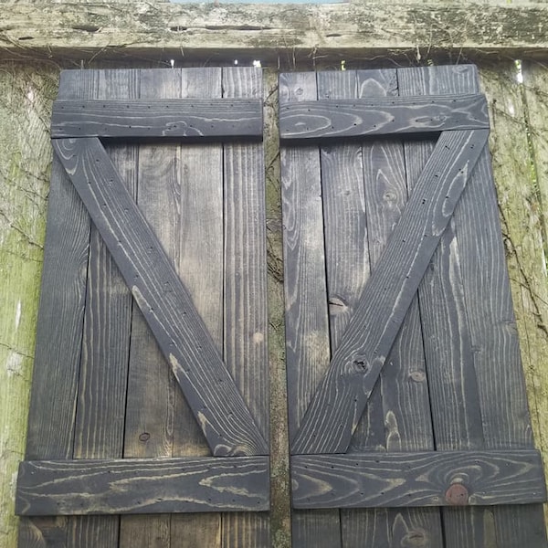 Barn Door Window Shutters - Etsy