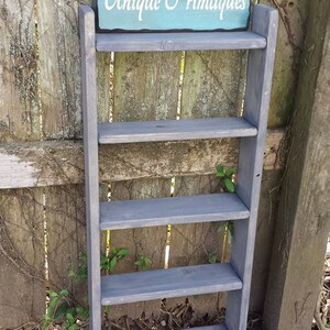 Fire Engine RED Ladder Shelf Home Wall Decor Custom Sizes Colors ...