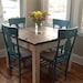 RUSTIC FARMHOUSE TABLE Small Kitchen Dining Farm House Reclaimed Wood ...