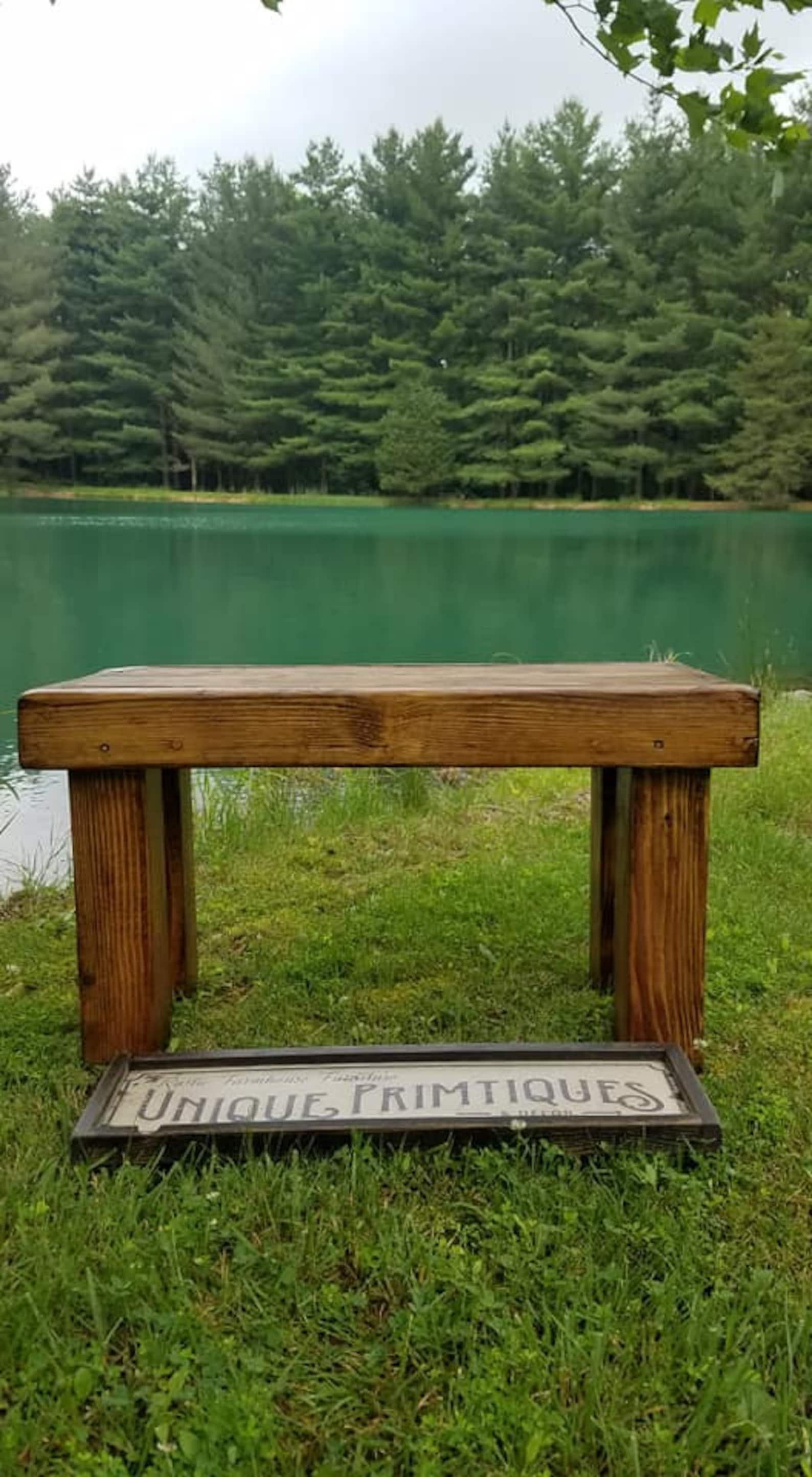 RUSTIC FARMHOUSE BENCH Farm House Indoor Outdoor Kitchen - Etsy