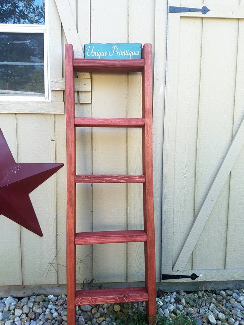 Rustic Primitive Wood Ladder Quilt Blanket Scarf Tie Towel | Etsy