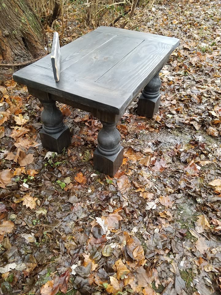 Turned Leg COFFEE TABLE Solid Rustic Reclaimed Salvaged Wood | Etsy