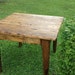 RUSTIC FARMHOUSE TABLE Cabin Cottage Distressed Primitive 48" X 48 ...