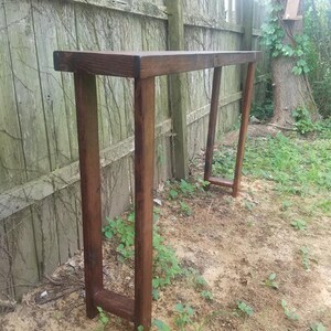RUSTIC BAR TABLE Sofa Console Red Mahogany Long 12.75x70x43"h Large ...