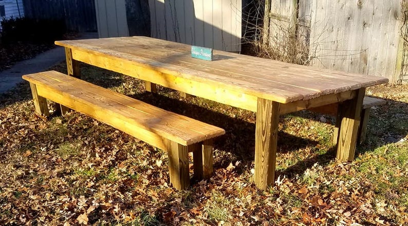 Large Rustic Farm Table 12-foot FARMHOUSE Country CABIN - Etsy