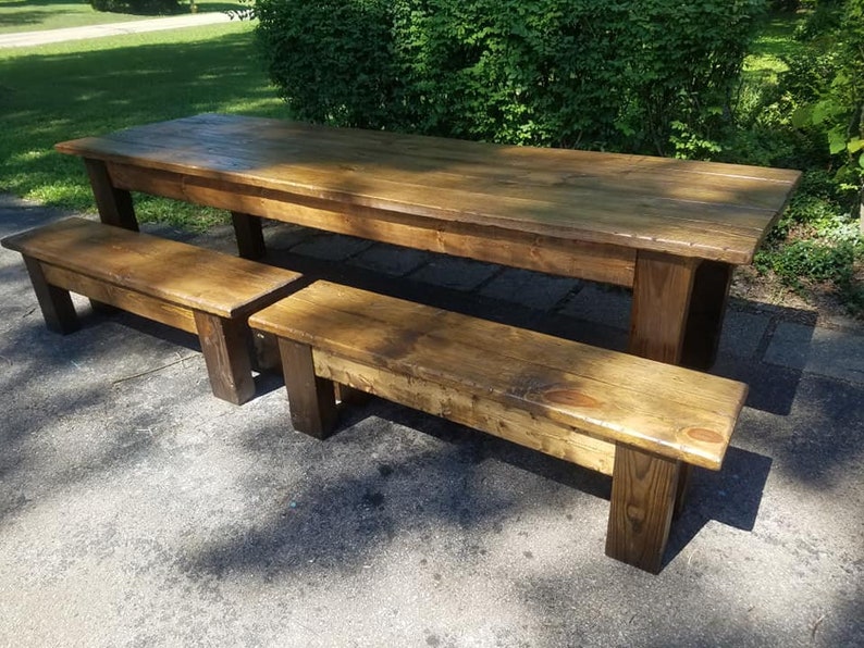 Rustic FARM TABLE Reclaimed Wood Farm House Primitive Country | Etsy