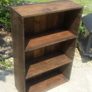 RUSTIC FARMHOUSE BOOKCASE Farm House Country Cabin Shelving Reclaimed ...