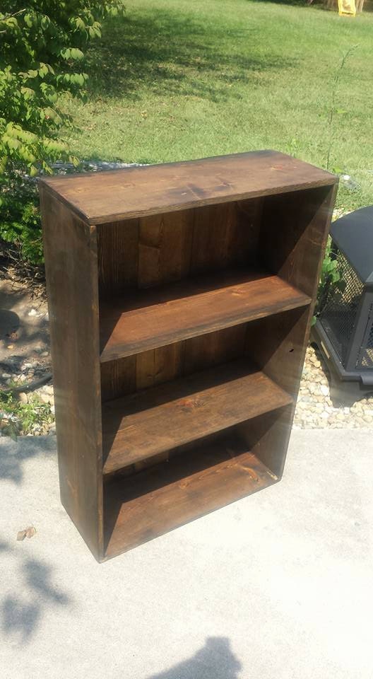 RUSTIC FARMHOUSE BOOKCASE Farm House Country Cabin Shelving | Etsy