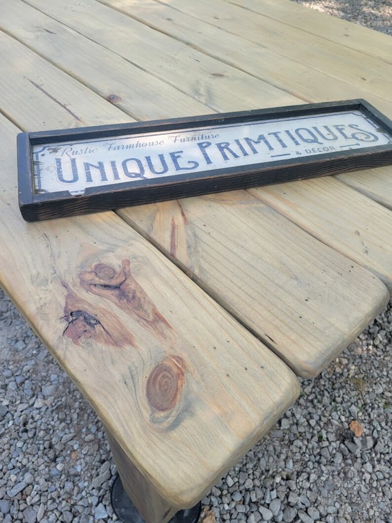 Rustic FARM TABLE Reclaimed Wood Farm House Primitive Country Cabin ...