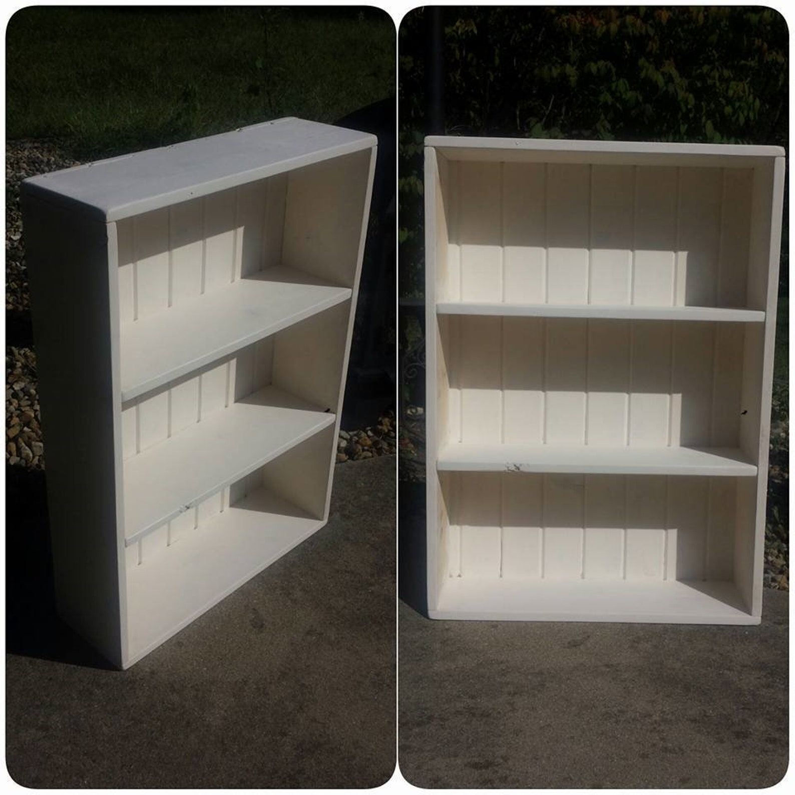 RUSTIC FARMHOUSE BOOKCASE Farm House Country Cabin Shelving - Etsy