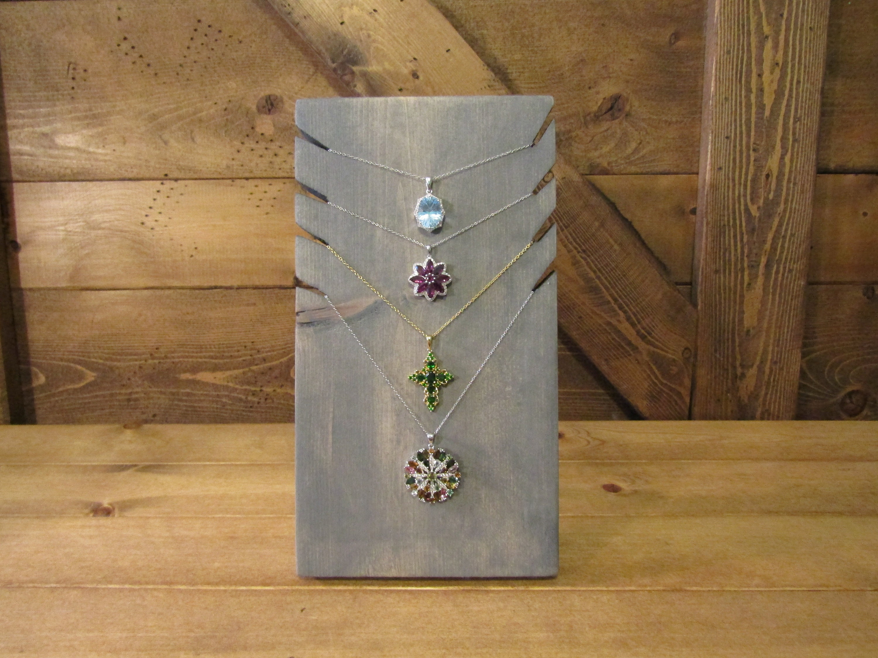 Rustic JEWELRY DISPLAY Necklace Stand Holders Different Sizes | Etsy