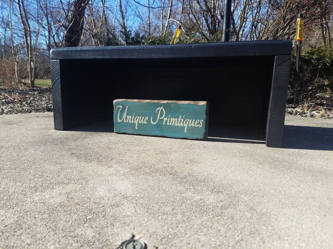 Wood Table Riser W/enclosed Back & Cord Hole Computer Desk Bench TV ...