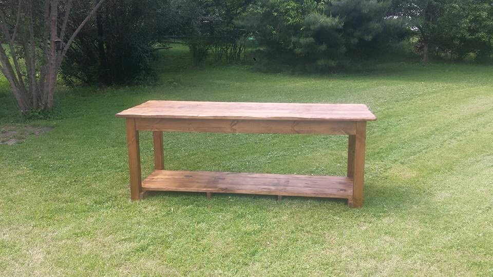 RUSTIC FARMHOUSE TABLE Farm House Kitchen Dining Country | Etsy