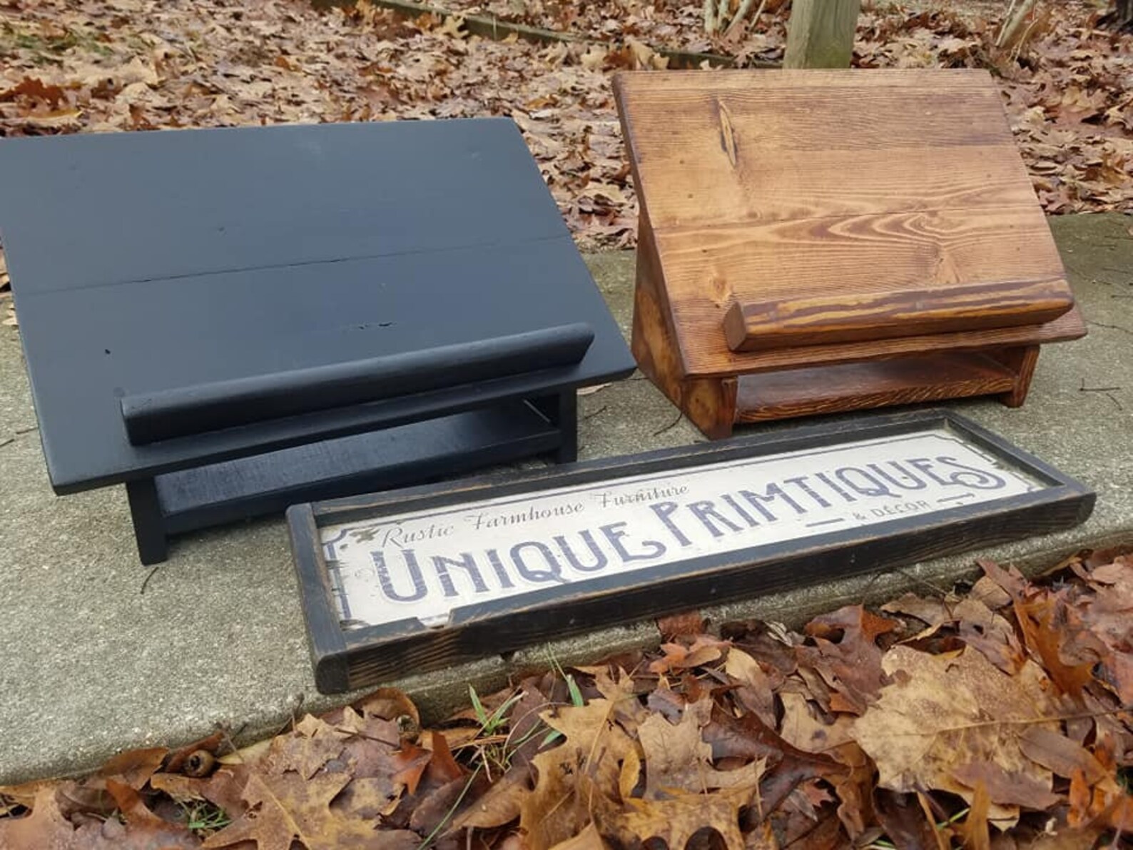 RUSTIC BOOK STAND Bookstand Kindle Tablet Cookbook Cook Book | Etsy