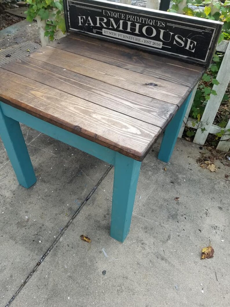 RUSTIC FARMHOUSE TABLE Small Kitchen Dining Farm House - Etsy