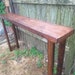 RUSTIC BAR TABLE Sofa Console Red Mahogany Long 12.75x70x43"h Large ...
