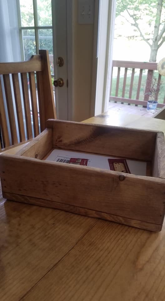 Rustic Reclaimed Wood PAPER TRAY Box Hand Made Home Office | Etsy