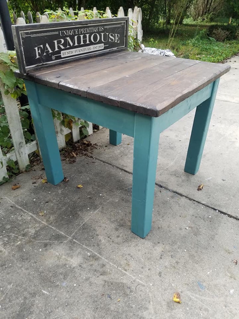 RUSTIC FARMHOUSE TABLE Small Kitchen Dining Farm House - Etsy