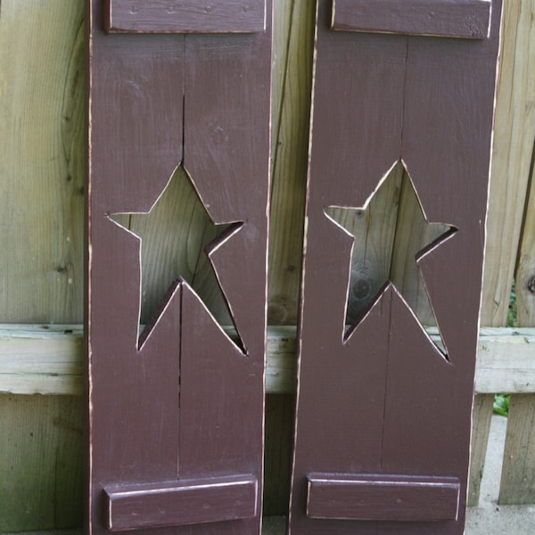 Primitive Star Shutters - Etsy