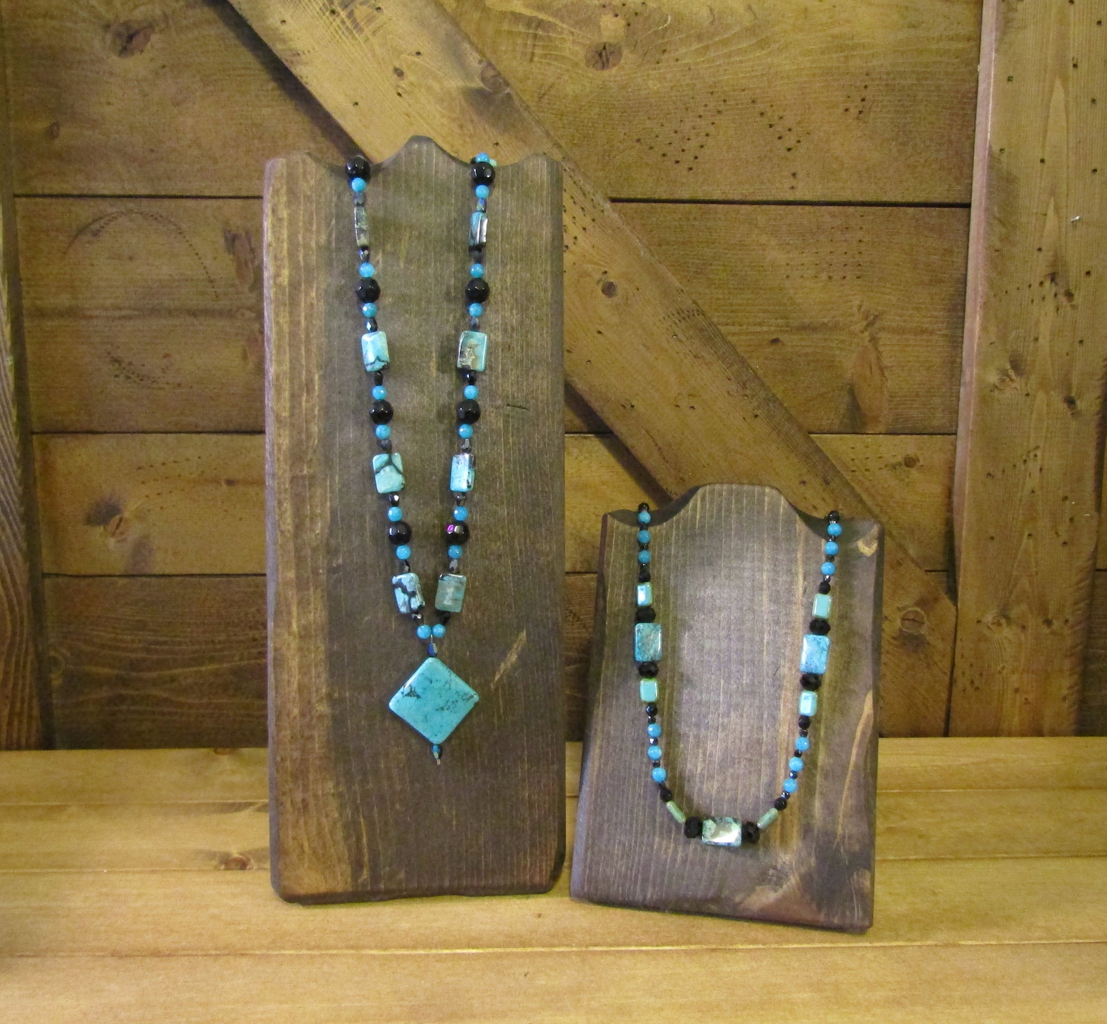 Rustic JEWELRY DISPLAY Necklace Stand Holders Different Sizes | Etsy