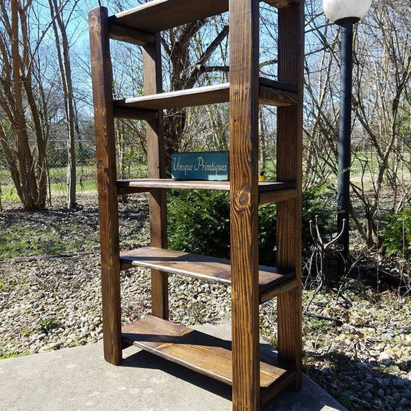 Rustic Bookcase - Etsy
