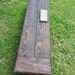 RUSTIC FARMHOUSE BENCH Cross-plank Farm House 14x77x19 Dark Walnut ...