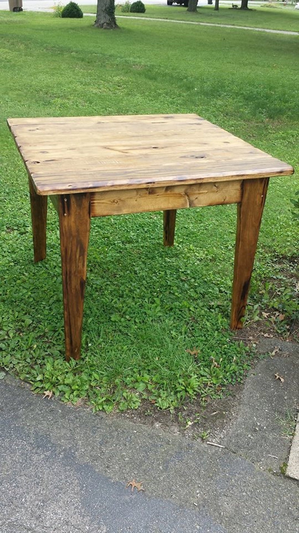 RUSTIC FARMHOUSE TABLE Cabin Cottage Distressed Primitive - Etsy